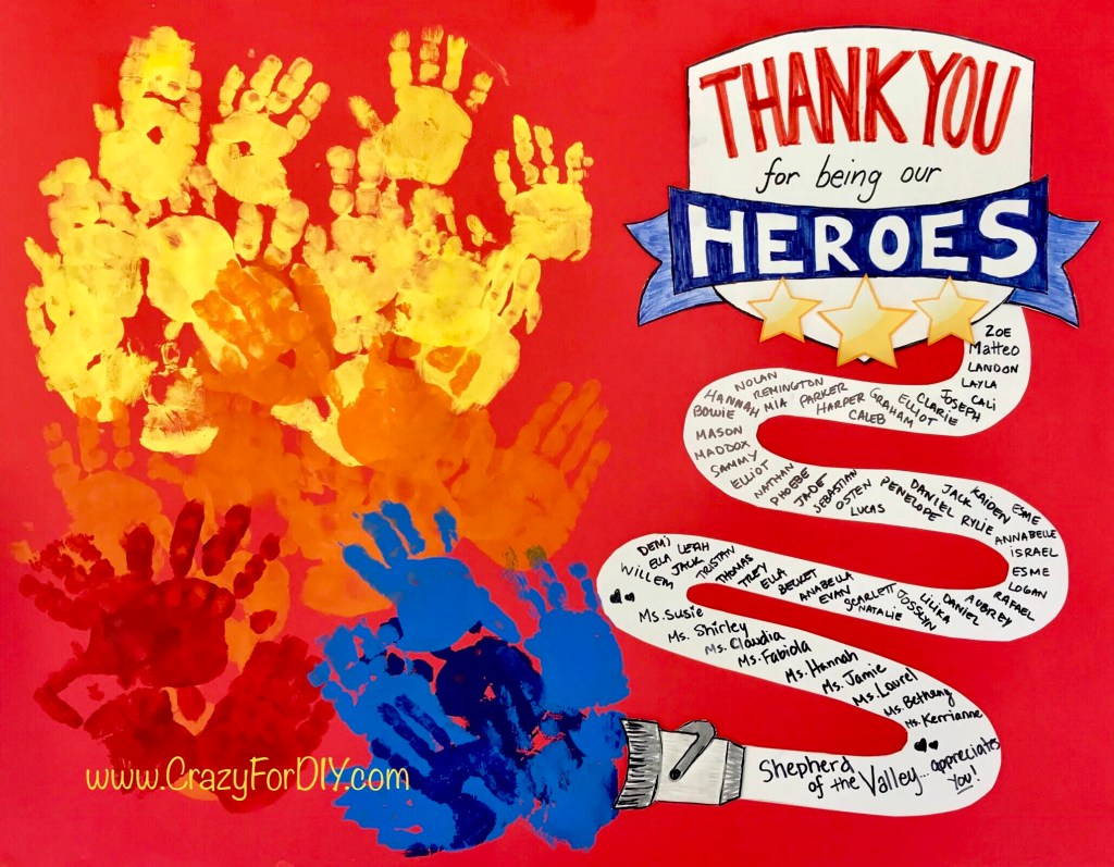 Firefighter Thank You Card DIY – Crazy for D.I.Y.